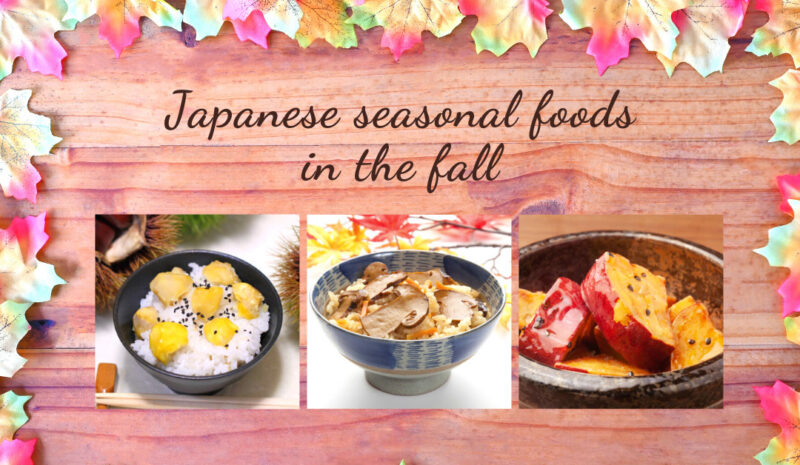 Japanese seasonal foods in the fall - fromJapan